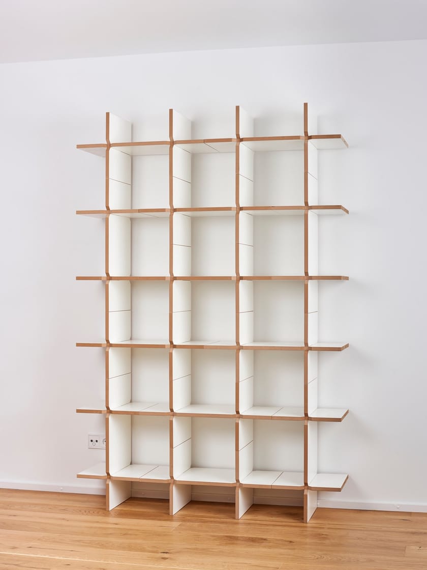 Open modular MDF shelving unit SOLO By Tojo Möbel design Bastian Prieler