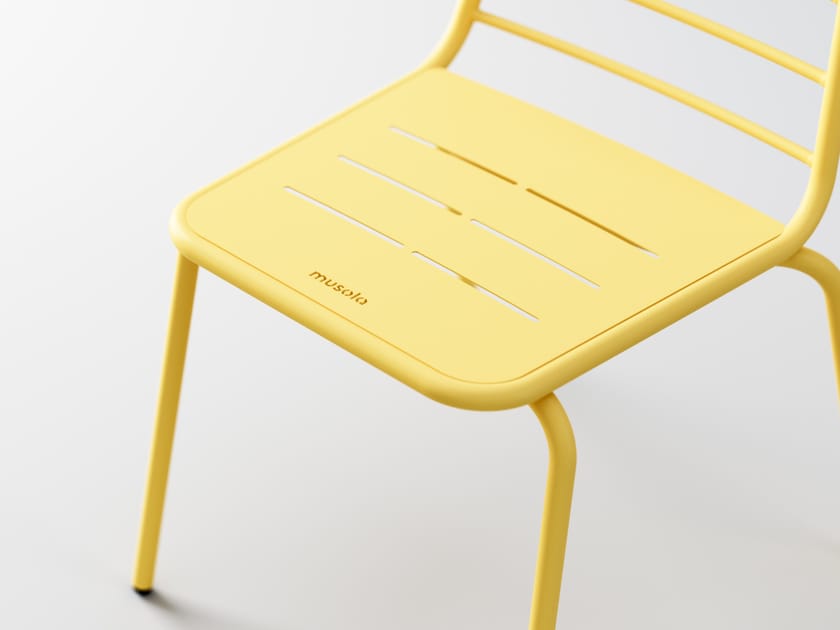 SORELL Upholstered stackable stainless steel chair By MUSOLA | design ...