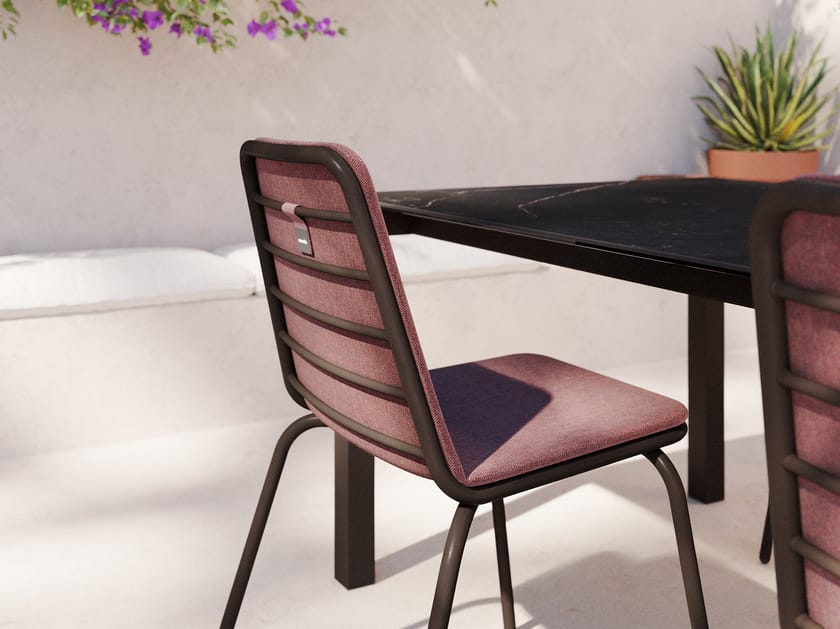 SORELL Upholstered stackable stainless steel chair By MUSOLA | design ...