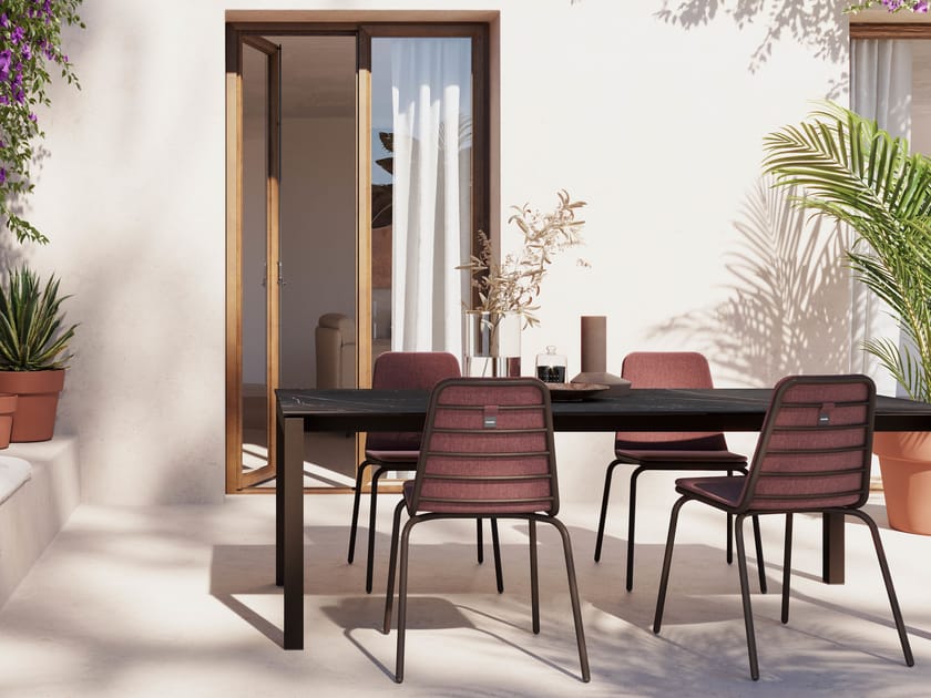 SORELL Upholstered stackable stainless steel chair By MUSOLA | design ...