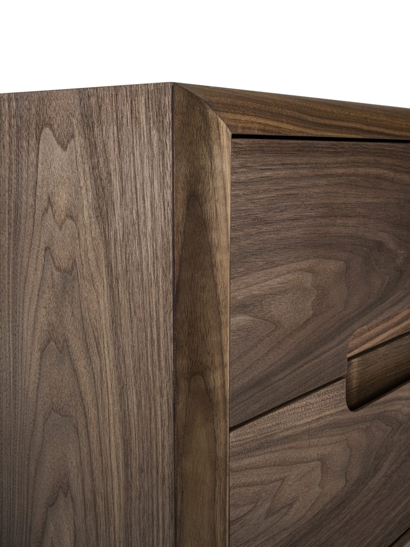 SOSPIRO Solid wood bedside table with drawers By Riva 1920