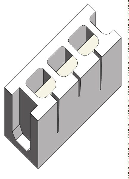 SOUND LECA SUPER Sound-absorbing concrete block By Edil Leca