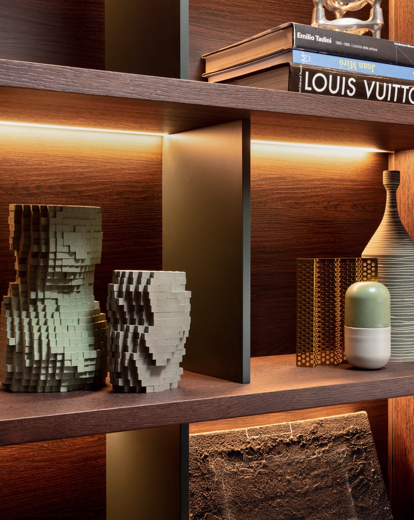 SPAZIOTECA | Corner bookcase Bookcases Collection By PIANCA