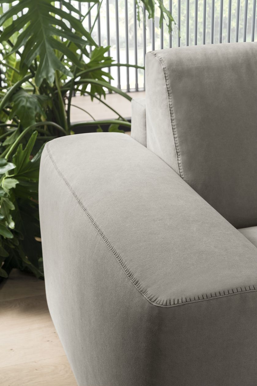 SPIKE | Sofa bed with chaise longue 4 seater fabric sofa bed By Felis ...