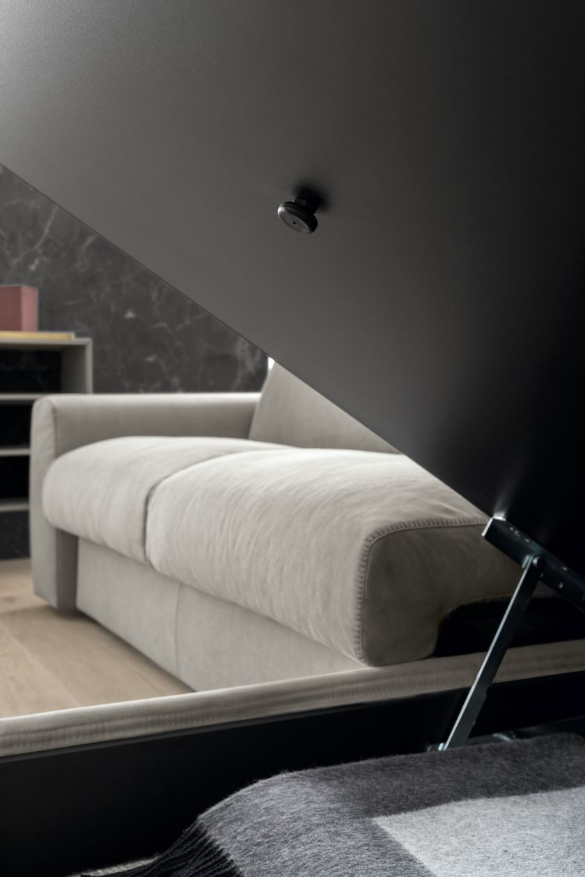 SPIKE | Sofa bed with chaise longue 4 seater fabric sofa bed By Felis ...