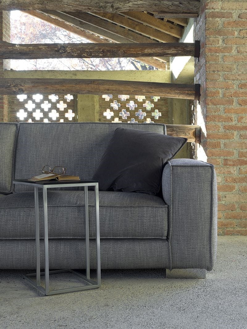 SPIKE Contemporary style rectangular metal side table By Flexstyle