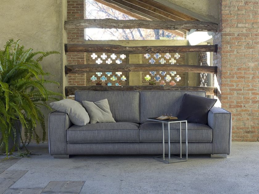 SPIKE Contemporary style rectangular metal side table By Flexstyle