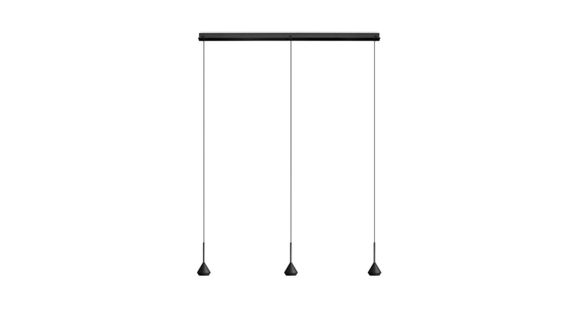 SPIN 3 BASE LED aluminium pendant lamp By Arkoslight | design Rubén Saldaña