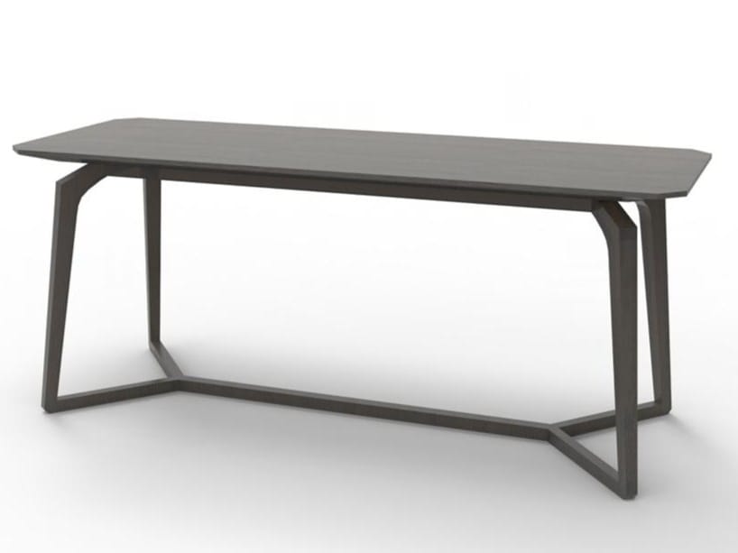 Rectangular wooden console table SPIRITUAL CASE By Yinzhuo