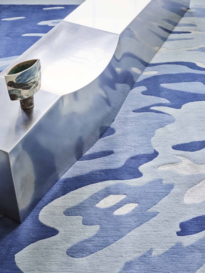 Hand knotted rug in wool and silk SPLASH All at sea Collection By ...