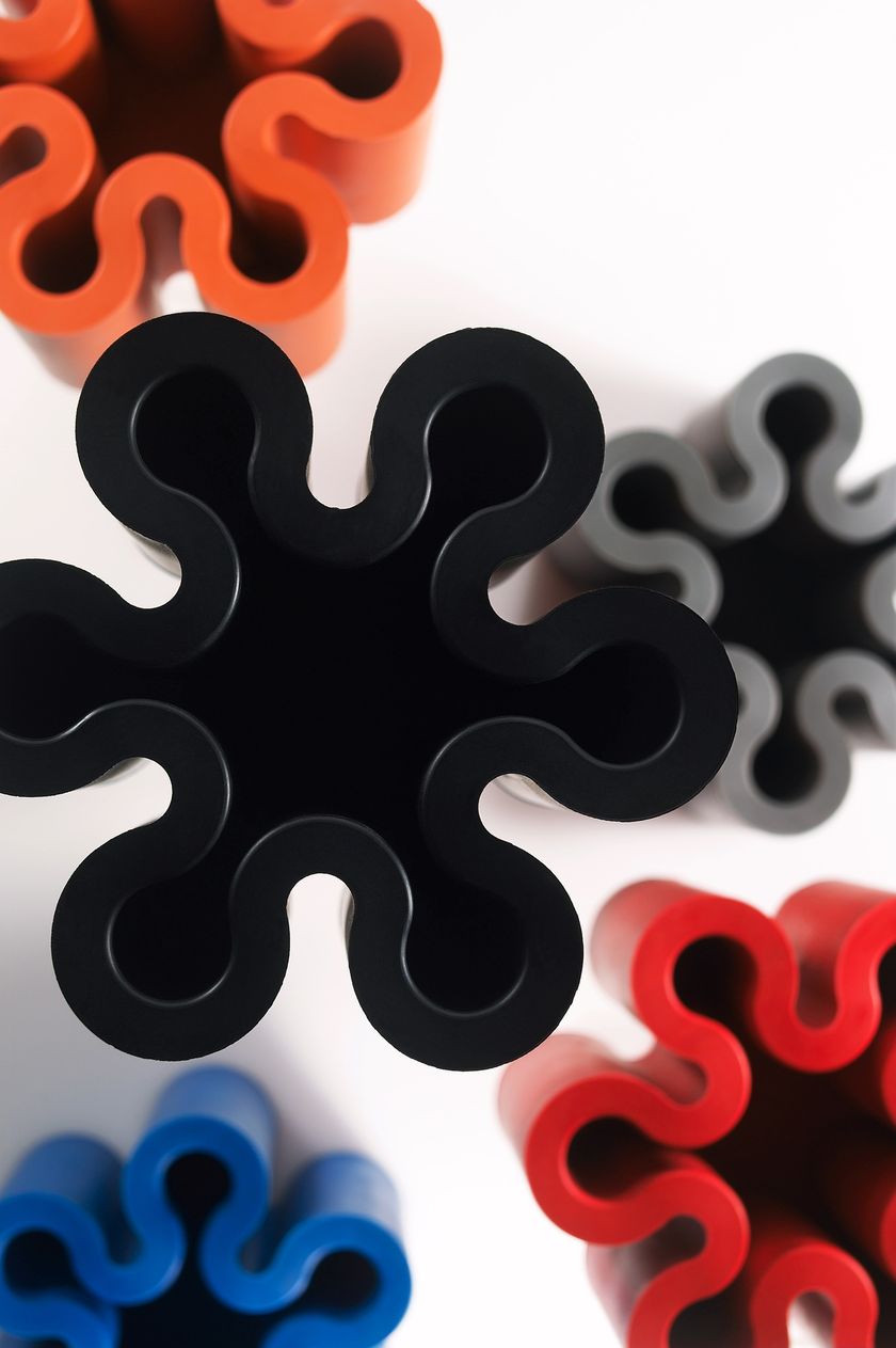 Synthetic rubber umbrella stand SPLASH By Plus D design Yasuhiro Asano