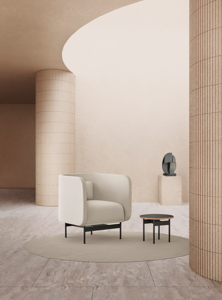 SPLIT Round plywood coffee table By Mobboli