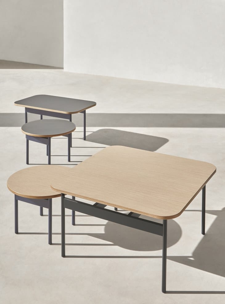 SPLIT Square plywood coffee table By Mobboli