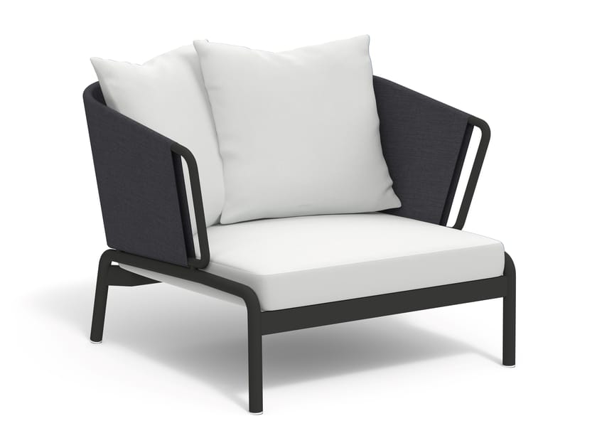 SPOOL 101 Batyline® garden armchair with armrests By RODA | design ...