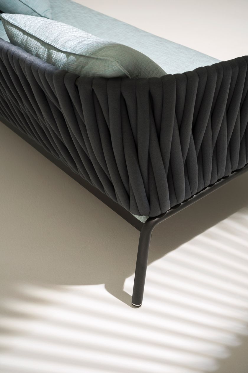 2 seater powder coated steel garden sofa SPOOL 202 Spool Collection By ...