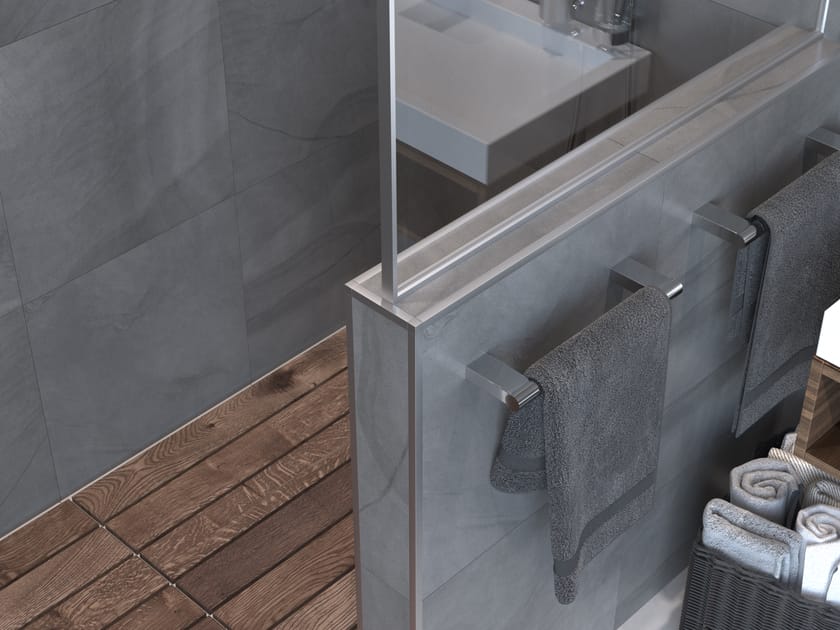 Aluminium External Corner Tile Trim SQUARE FIX By Mox Profile Systems