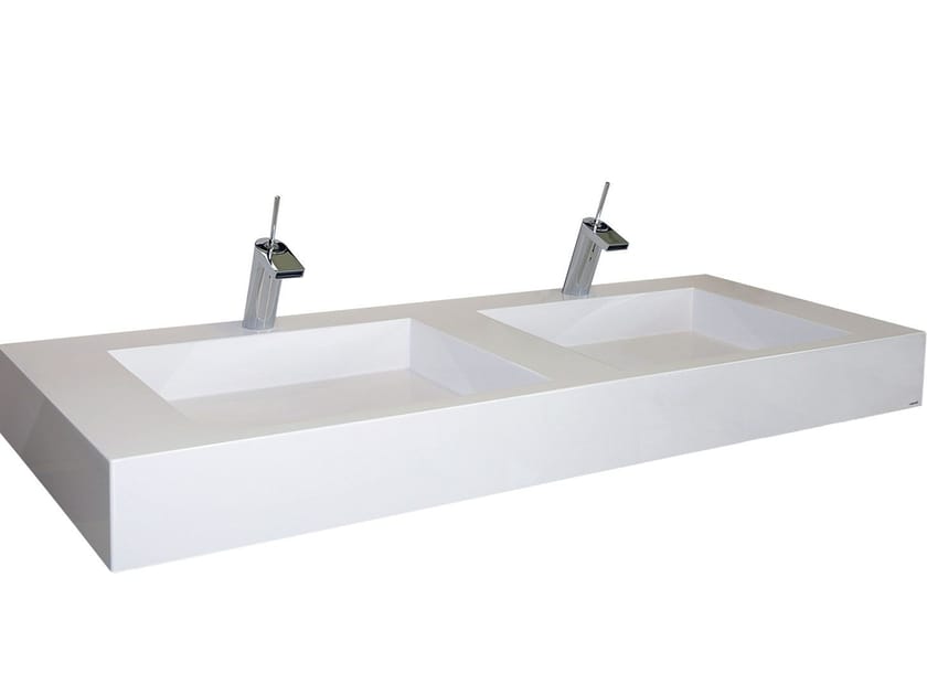 SQUARE | Lavabo doppio Collezione Square By Technova
