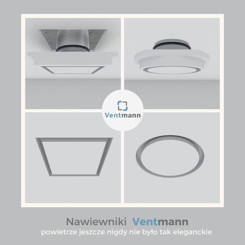 SQUARE Gypsum air diffuser By Ventmann