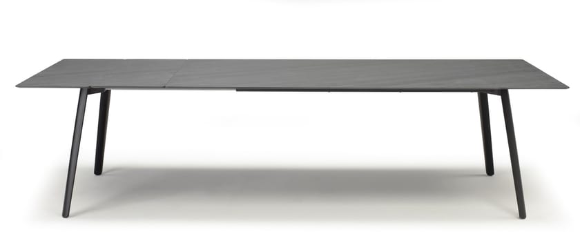 SQUID Mesa extensible rectangular de aluminio moldeado By SCAB DESIGN | design Radice & Orlandini