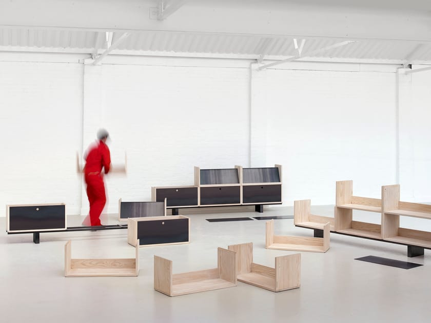 Modular Dougles fir sideboard STACK By Isomi