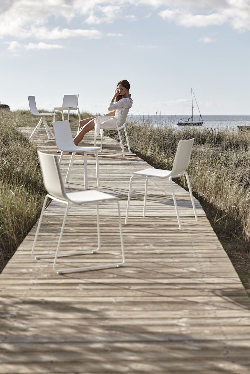 Stackable polyurethane garden chair STACK CHAIR 4 Stack Collection By ...