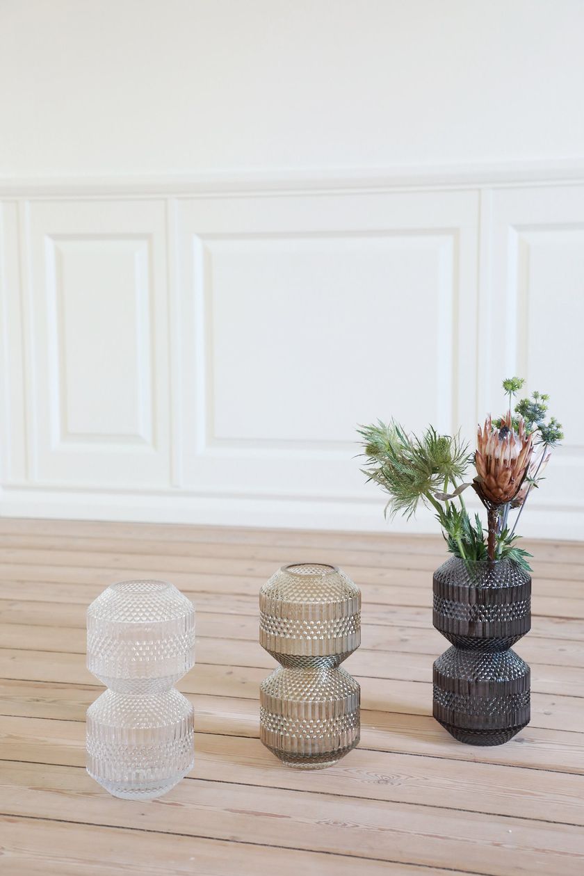 Glass vase STACKED Roaring Collection By Specktrum