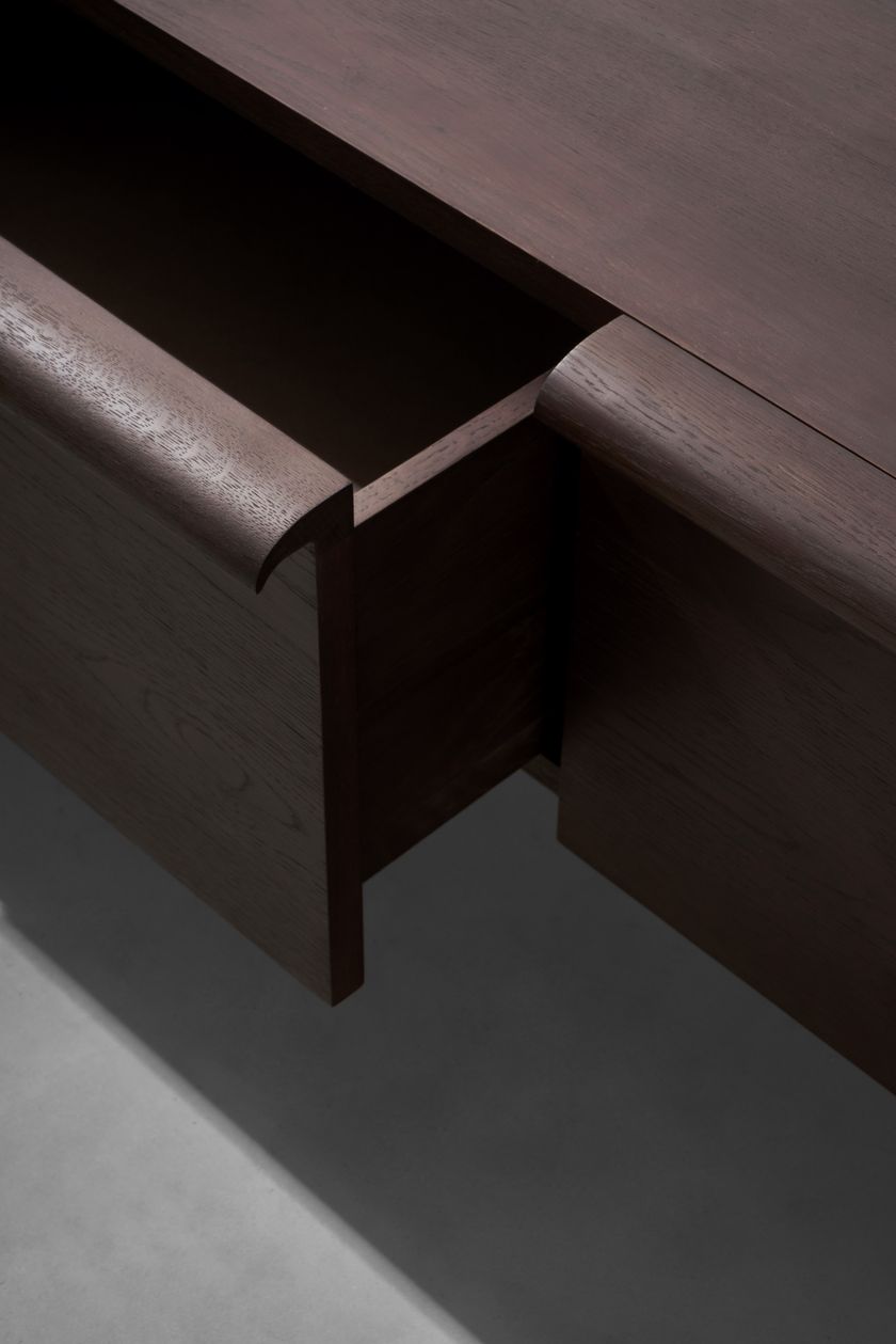 STACKING MID Steel and wood sideboard with drawers By District Eight