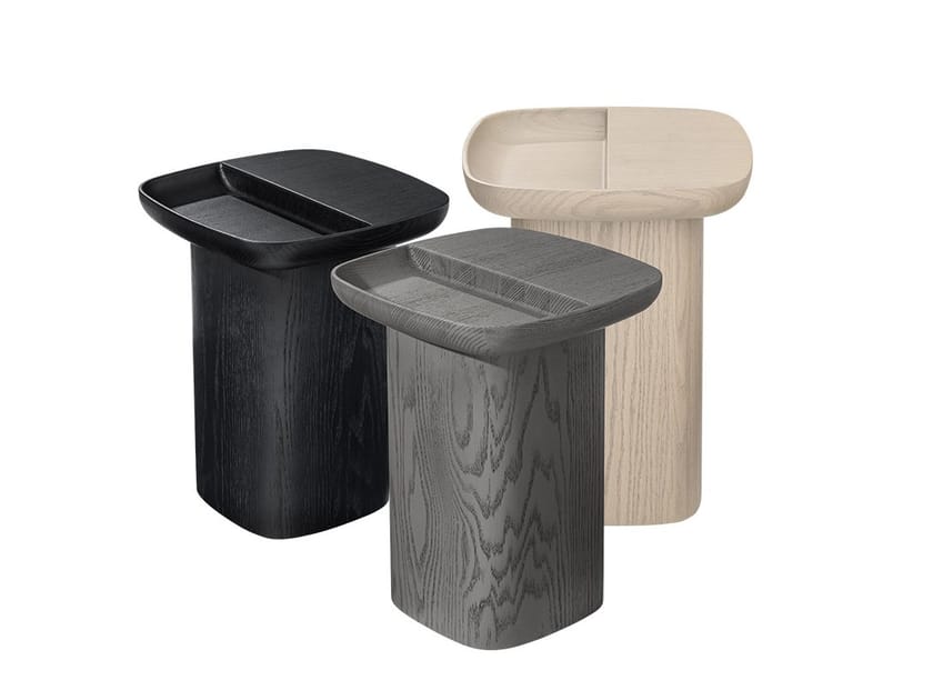 Square solid wood coffee table STAGE By HC28 Cosmo design Sebastian Herkner