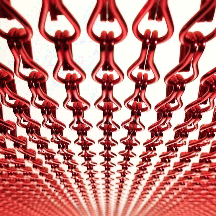 STAIRS Aluminium chain curtain By Kriskadecor