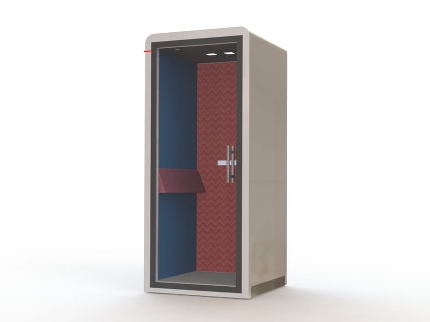 Acoustic phone booth with built-in lights STAND UP By SBS Silence ...