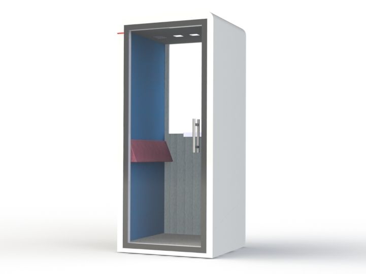 Acoustic phone booth with built-in lights STAND UP By SBS Silence ...