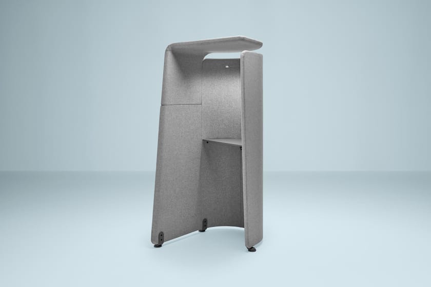 Acoustic fabric phone booth with built-in lights STANDALONE By Prooff ...