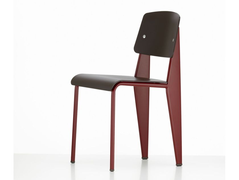 STANDARD SP Steel and plastic chair By Vitra | design Jean Prouvé