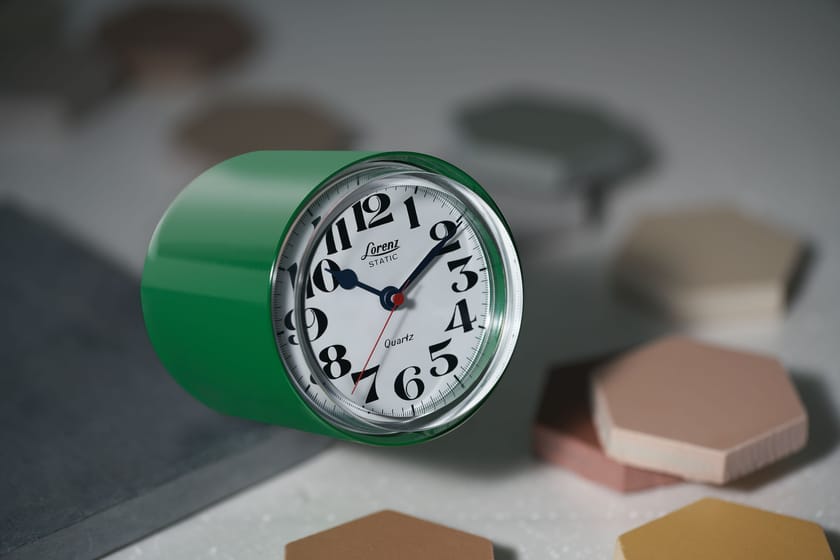 STATIC | Steel clock By Lorenz design Richard Sapper