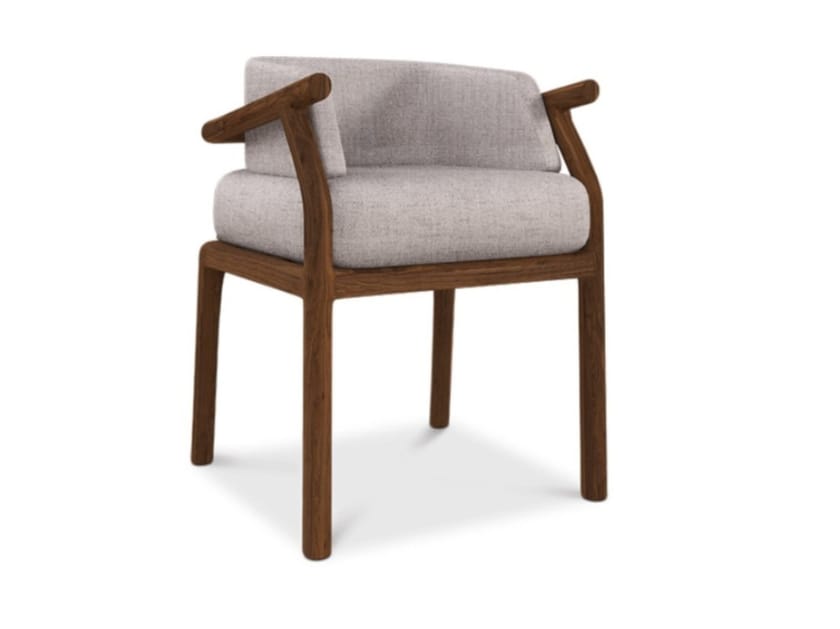 Upholstered fabric chair with armrests STEFAN By Wood Tailors Club