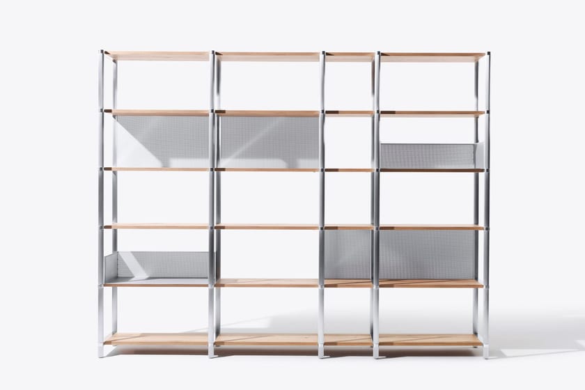 STEM | Metal office shelving By Manerba design Philippe Nigro