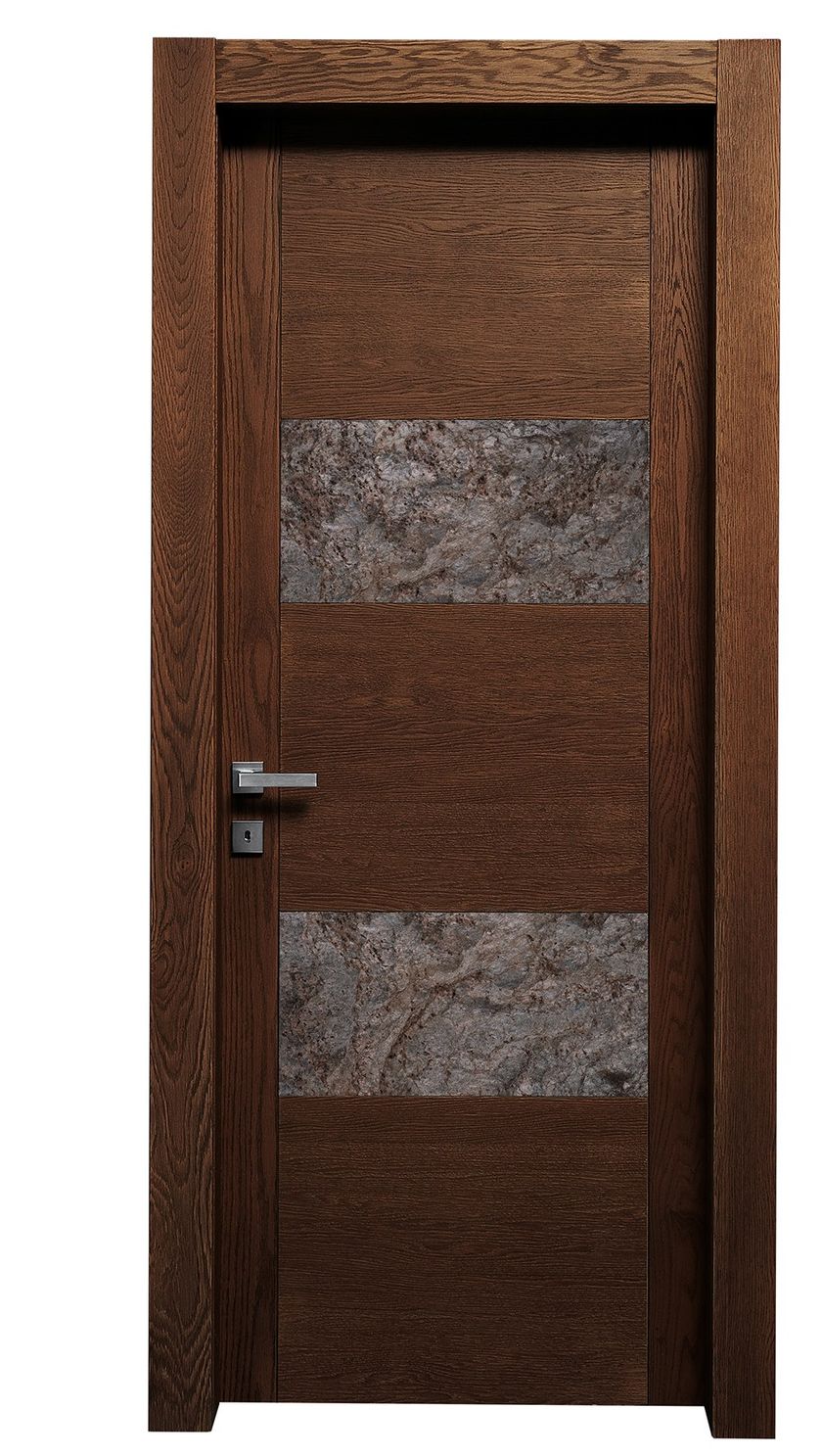 Hinged solid wood door STONE Massello Contemporaneo Collection By DIERRE
