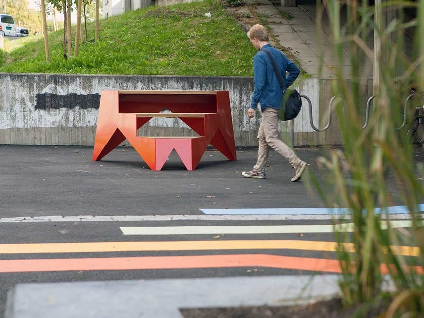 Steel Bench STOOP By VESTRE design Julien de Smedt