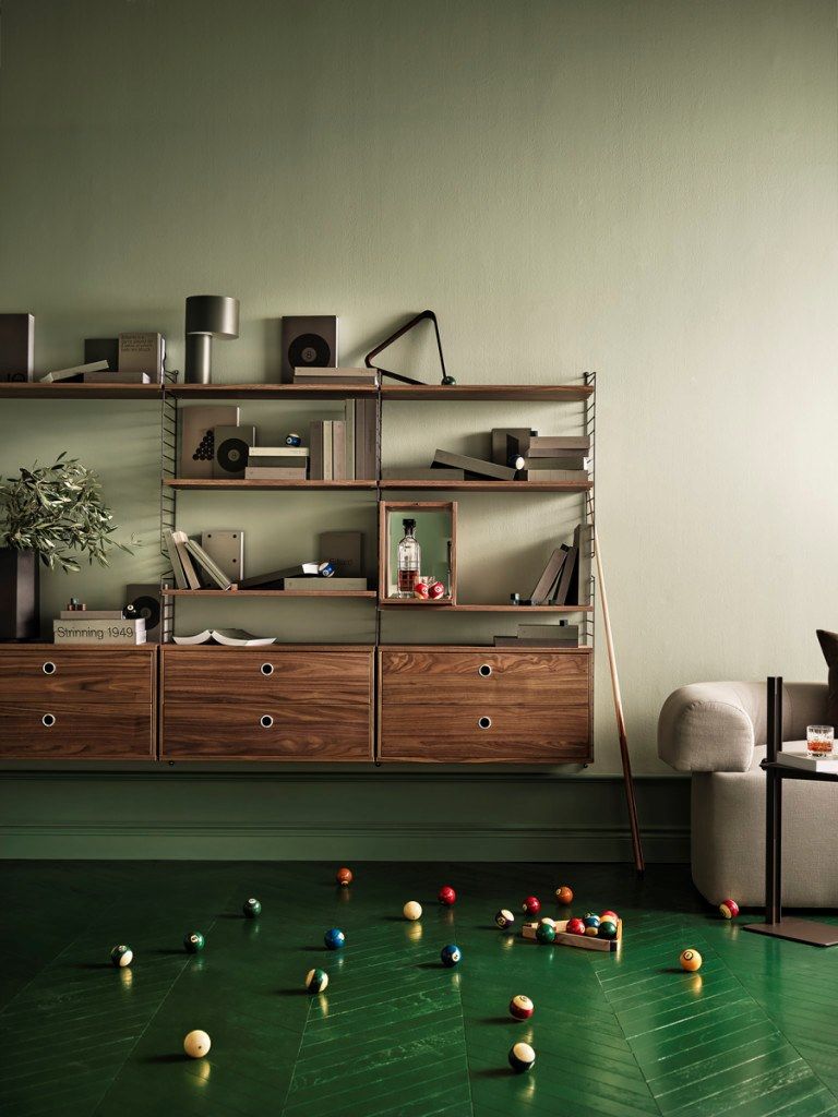 STRING® SYSTEM TINY Wall cabinet By String Furniture