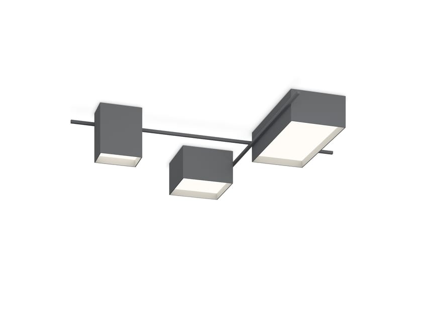 STRUCTURAL LED aluminium ceiling lamp By Vibia | design Arik Levy
