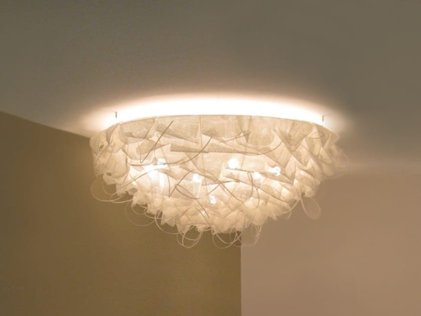 Handmade polyethylene and metal ceiling lamp STRUK C100/C150 By Luz ...