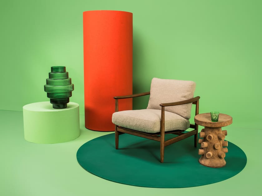 Handmade round wooden coffee table STUB By Pols Potten