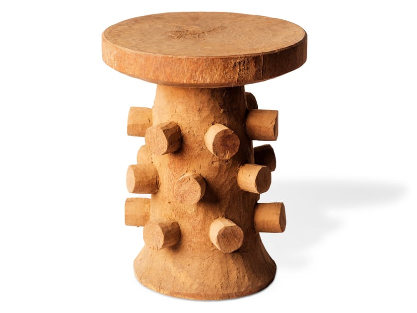 Handmade round wooden coffee table STUB By Pols Potten