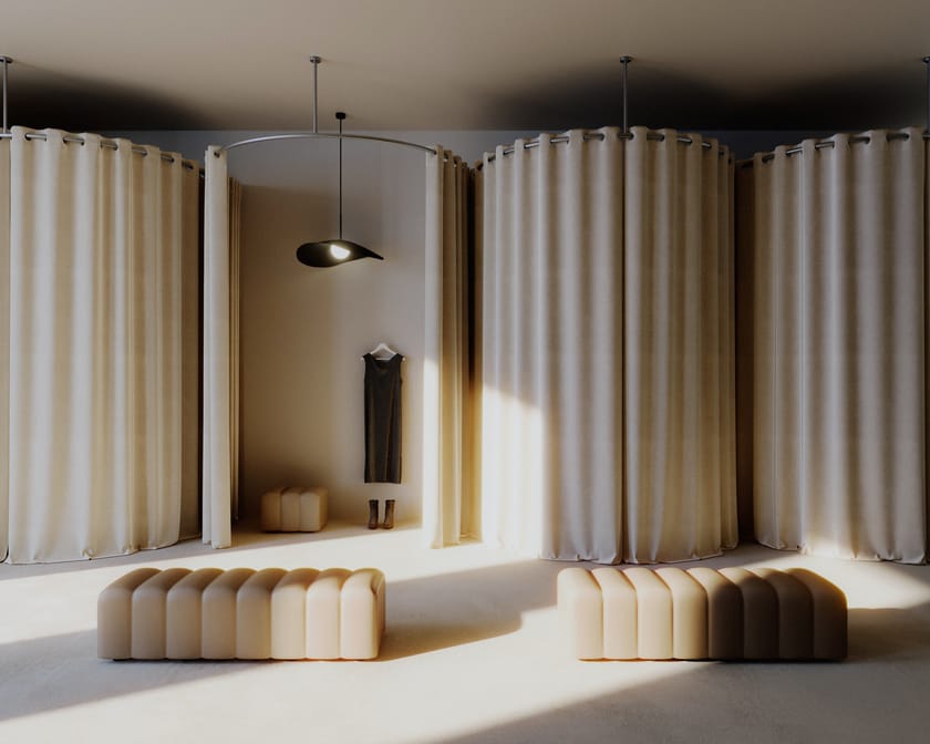 STUDIO Backless fabric bench seating By NORR11 | design Tommy Hyldahl ...