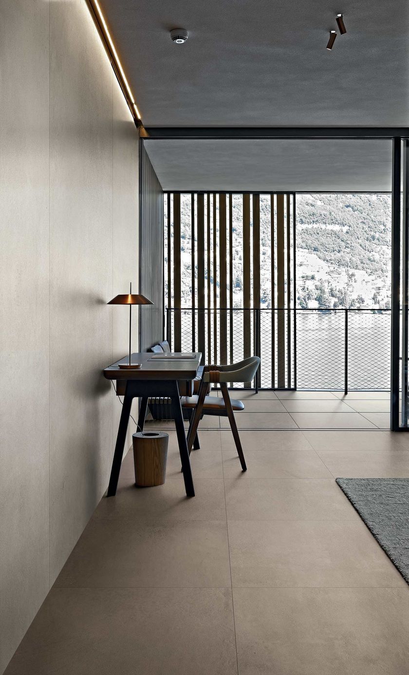 Porcelain stoneware wall/floor tiles with concrete effect STUDIOS OF ...