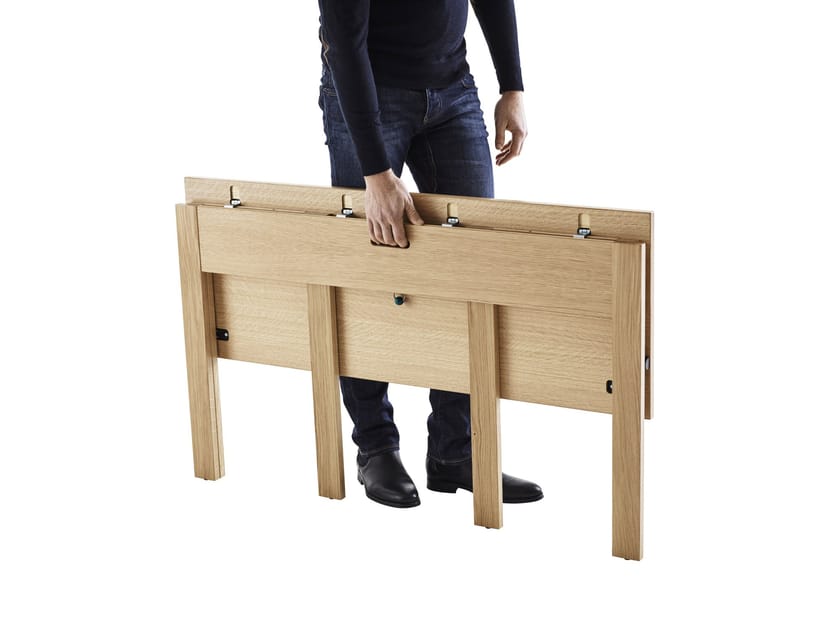 Folding rectangular wooden table STUDY By Karl Andersson design ...