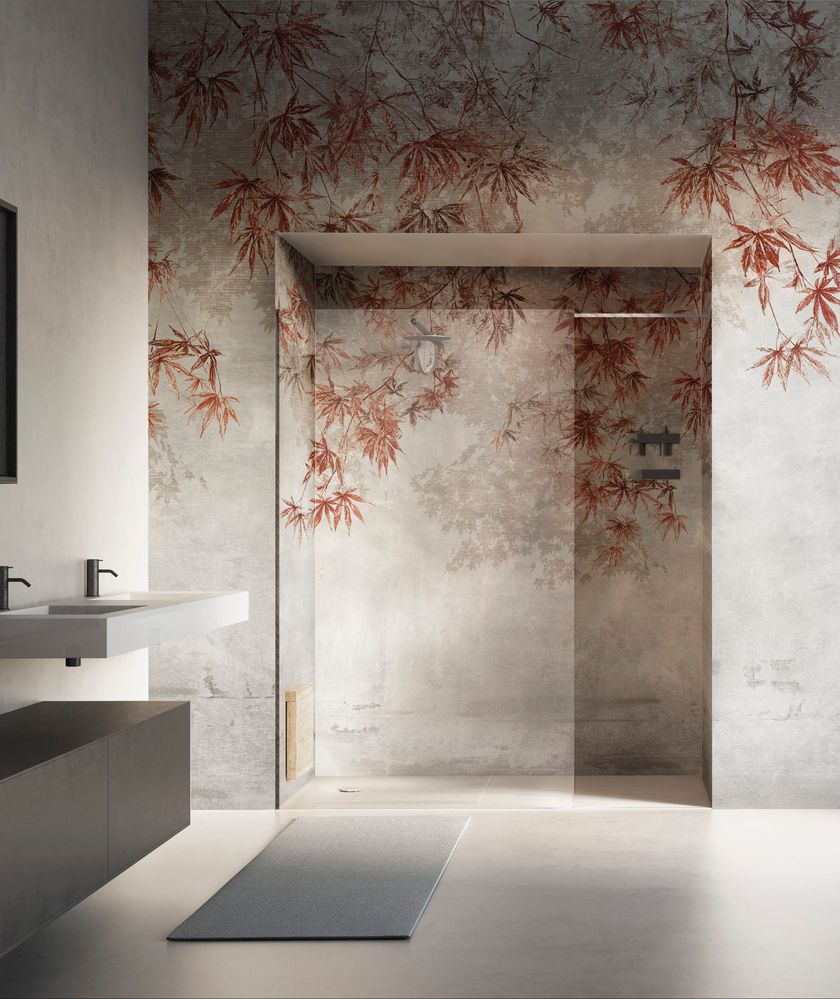 DREAM LEAVES Ecological wallpaper with floral pattern By STYL’EDITIONS