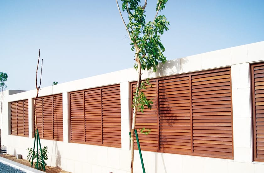 Aluminium solar shading SUNSHADE SYSTEMS By TechnoWood