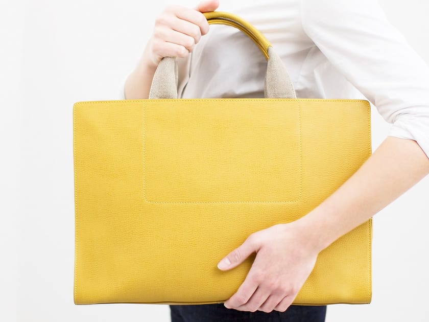 Leather bag SUPER BAG BRIEFCASE By Hem design Pauline Deltour