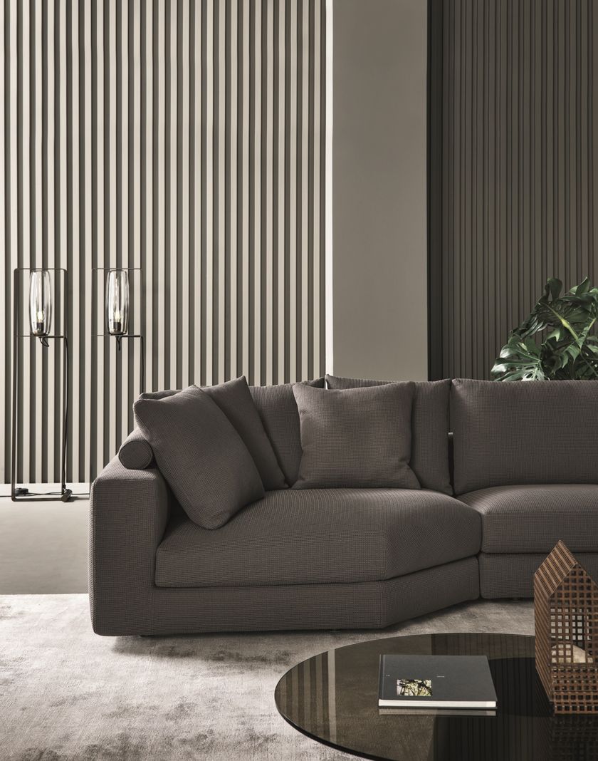 SUPERHIRO Sectional fabric sofa By Bonaldo